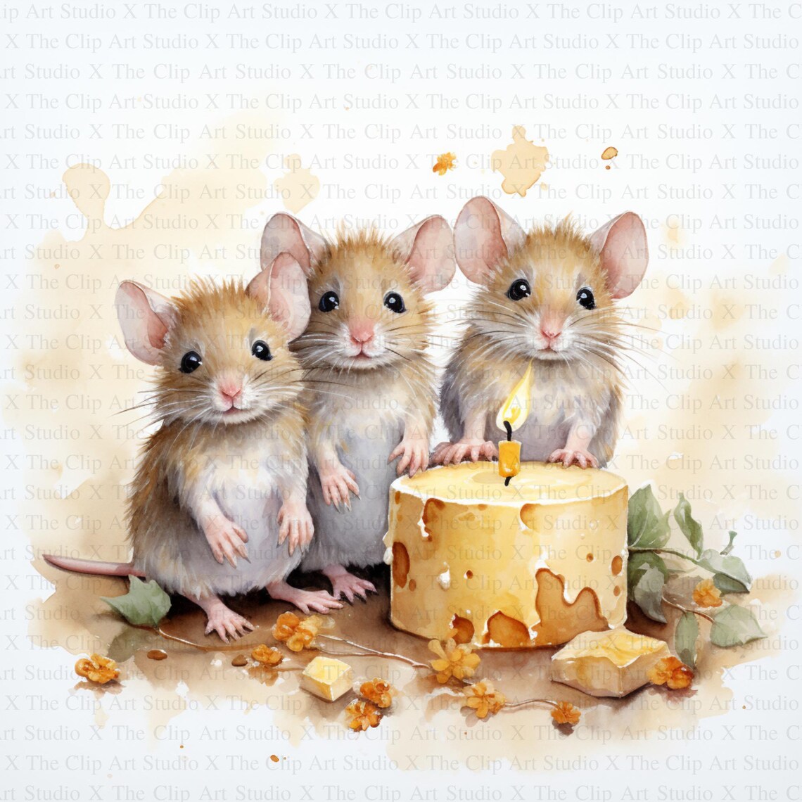 Mice Family Party Clipart | 10 High Quality JPG | Digital Download ...