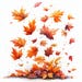 Falling Autumn Leaves Clipart | 10 High Quality JPG | Digital Download ...