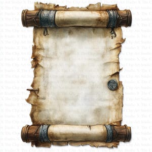 Medieval Scroll Clipart | 10 High Quality Jpgs | Digital Download ...