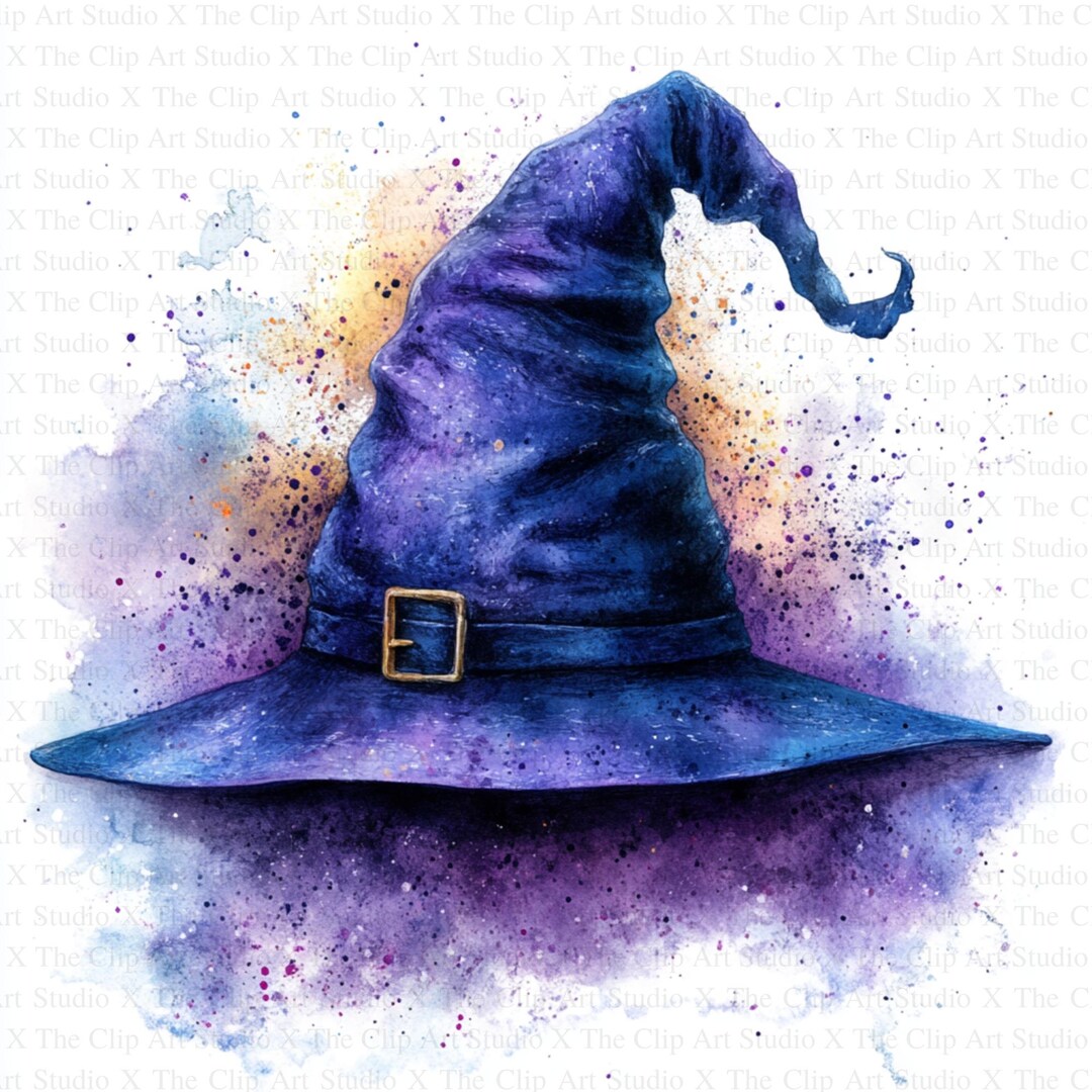 Witch Hat Clipart | 10 High Quality Jpgs | Digital Download | Card ...