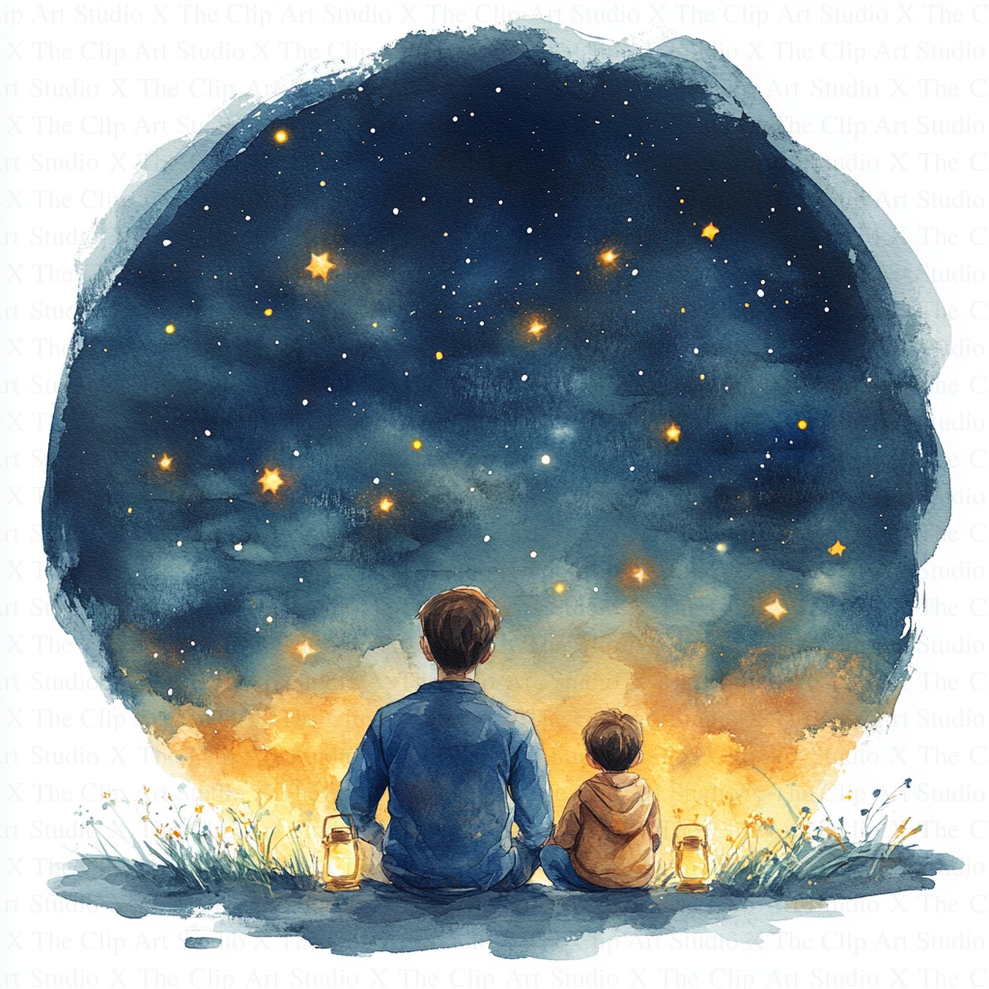 Dad and Son Clipart | 10 High Quality JPG | Digital Download ...