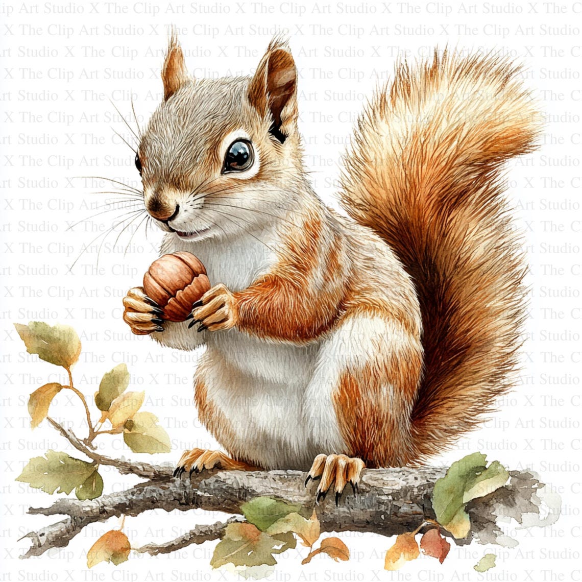 Squirrel Clipart | 10 High Quality Jpgs | Digital Download | Digital ...