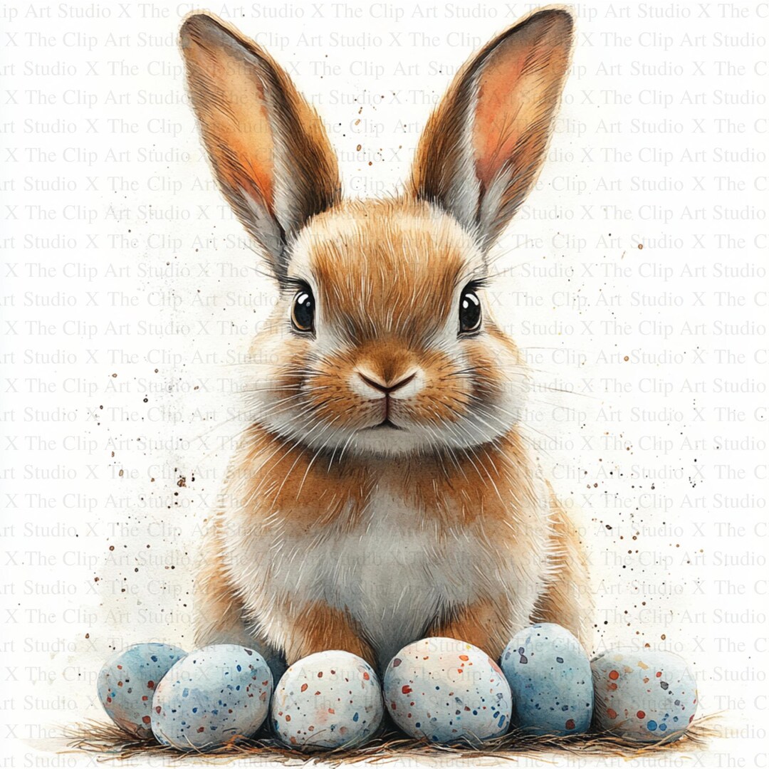 Easter Bunny Clipart | 10 High Quality Jpgs | Digital Download | Junk ...