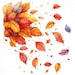 Falling Autumn Leaves Clipart | 10 High Quality JPG | Digital Download ...