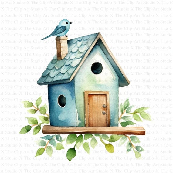 Bird House Clip Art