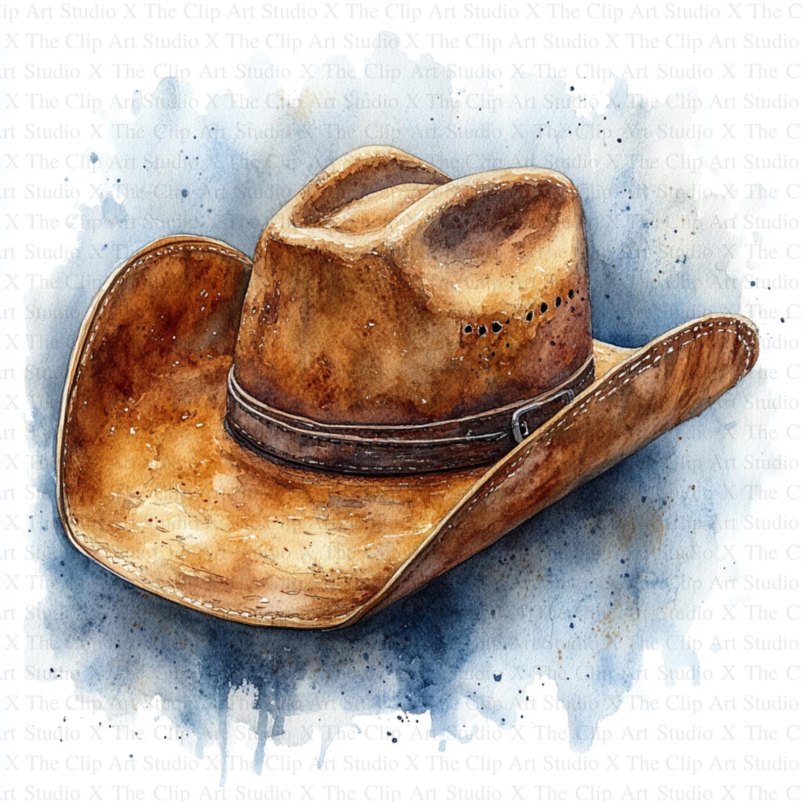 Cowboy Hat Clipart | 10 High Quality Jpgs | Instant Digital Download ...