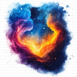 Watercolor Galaxy Backgrounds | 10 High Quality Jpgs | Digital Download ...