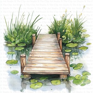 Pond Dock Clipart | 10 High Quality Jpgs | Digital Download | Digital ...
