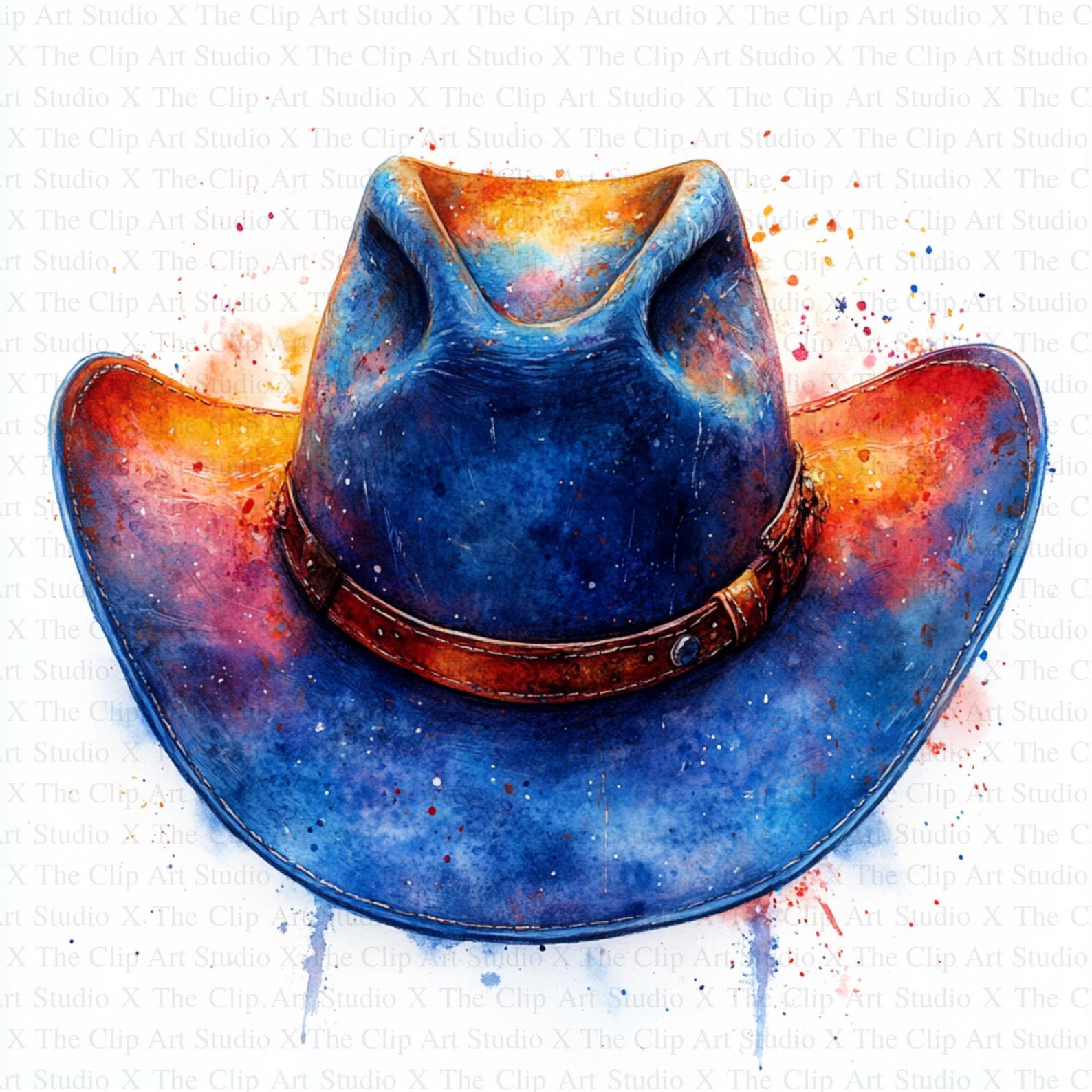 Cowboy Hat Clipart | 10 High Quality Jpgs | Instant Digital Download ...