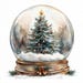 Christmas Tree Snow Globe Clipart | 10 High Quality JPG | Digital ...