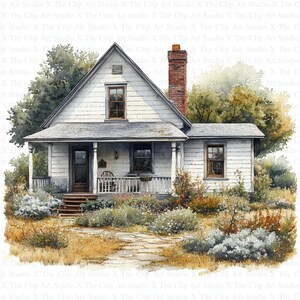 Farmhouse Clipart | 10 High Quality Jpgs | Digital Download | Mixed ...