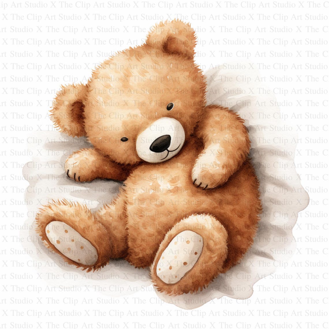 Sleeping Teddy Bears Clipart 10 High Quality Jpgs Digital Download ...