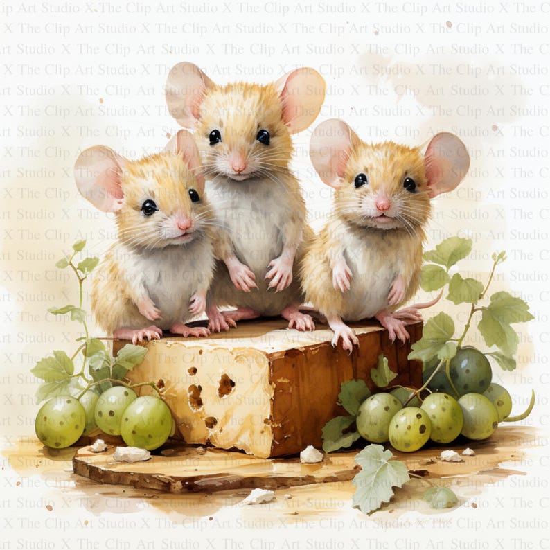 Mice Family Party Clipart | 10 High Quality JPG | Digital Download ...