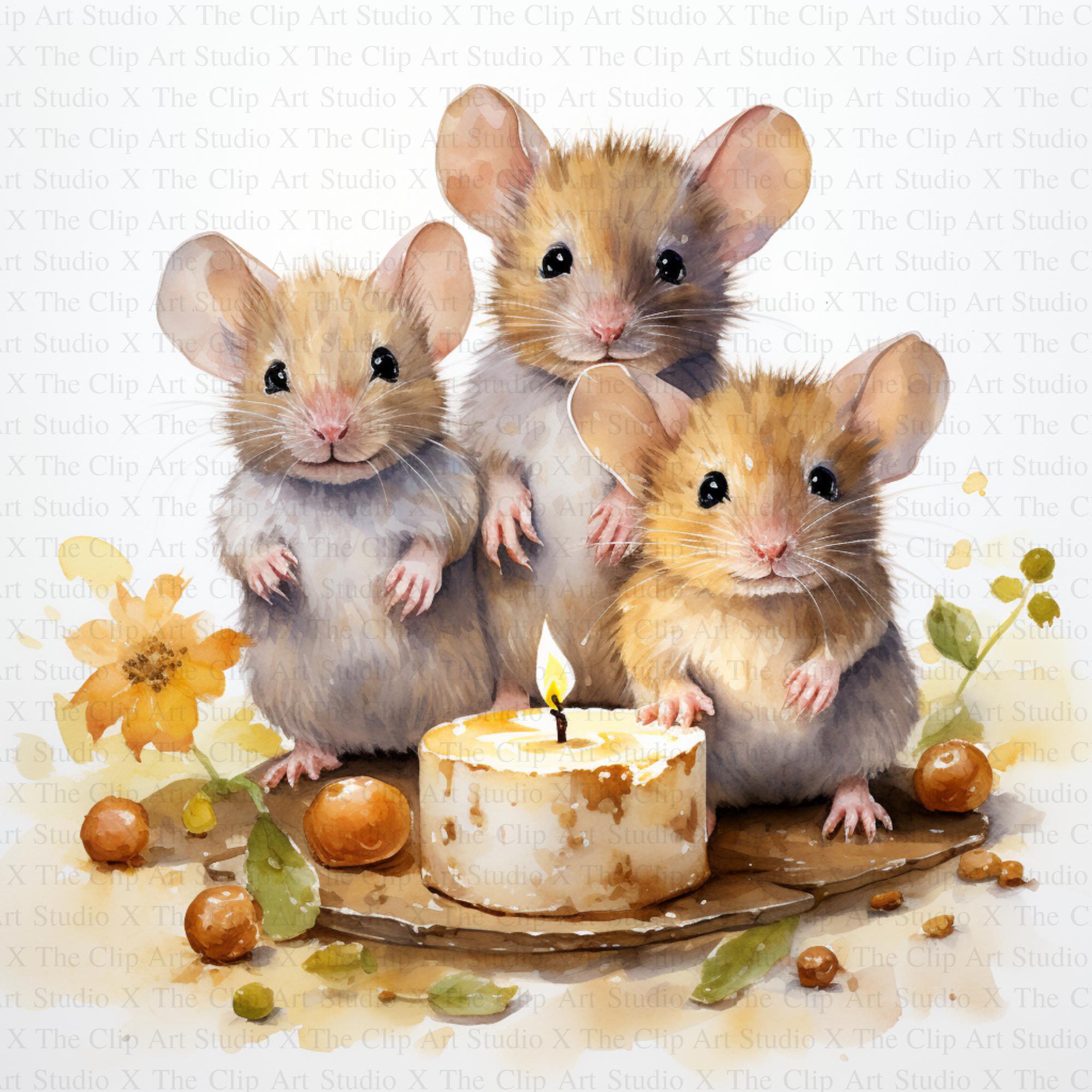 Mice Family Party Clipart 10 High Quality JPG Digital Download Junk ...