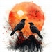 Two Crows Clipart | 10 High Quality Jpgs | Digital Download ...