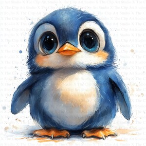 Baby Penguin Clipart | 10 High Quality Jpgs | Digital Download | Card ...
