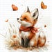 Fox and Butterfly Clipart | 10 High Quality Jpgs | Digital Download ...