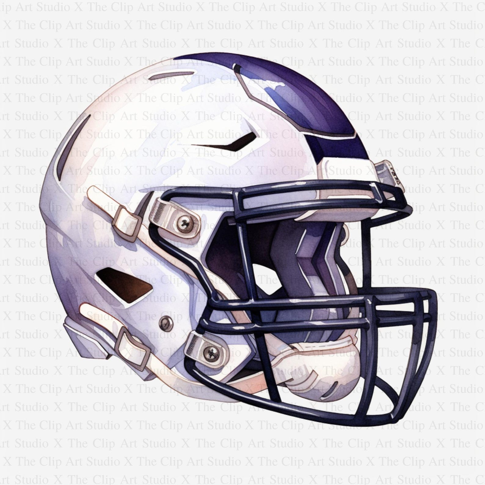 Football Helmet Clipart | 10 High Quality Jpgs | Digital Download ...