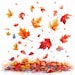 Falling Autumn Leaves Clipart | 10 High Quality JPG | Digital Download ...
