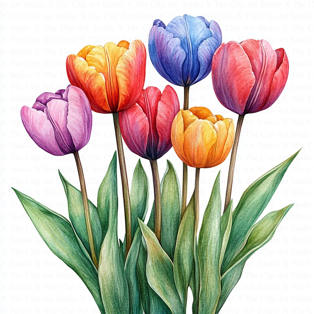 Spring Flowers Clipart | 10 High Quality Pngs | Digital Download ...