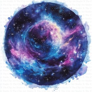Watercolor Galaxy Backgrounds | 10 High Quality Jpgs | Digital Download ...