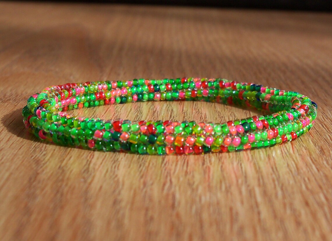 Slip on Bracelet - Watermelon - Etsy