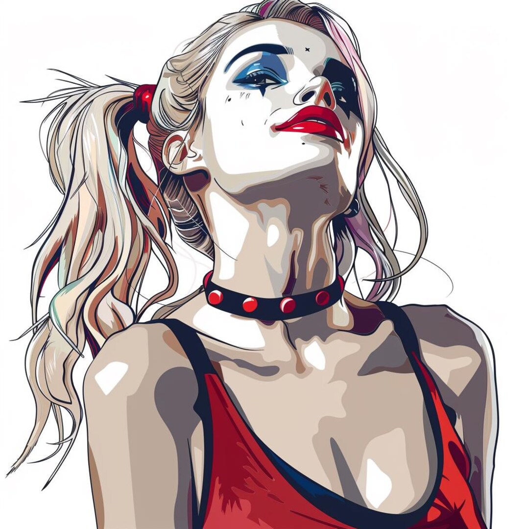Clown Girl H.quinn PNG File for Sublimation 300dpi High Resolution Png H.quinn Cutout - Etsy