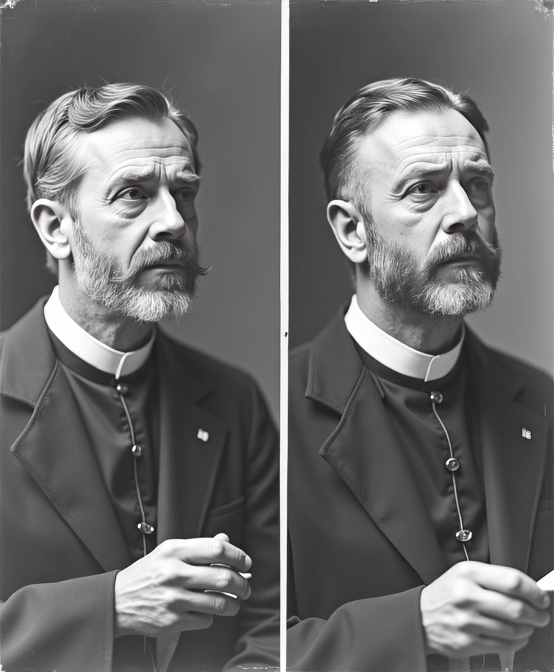 Priest Digital Download Vintage Black and White Wall Art Print ...