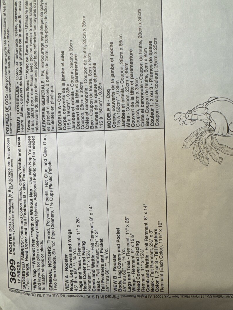 Frog People, Geese and Roosters: Simplicity 6721, Mccalls 3699 ...