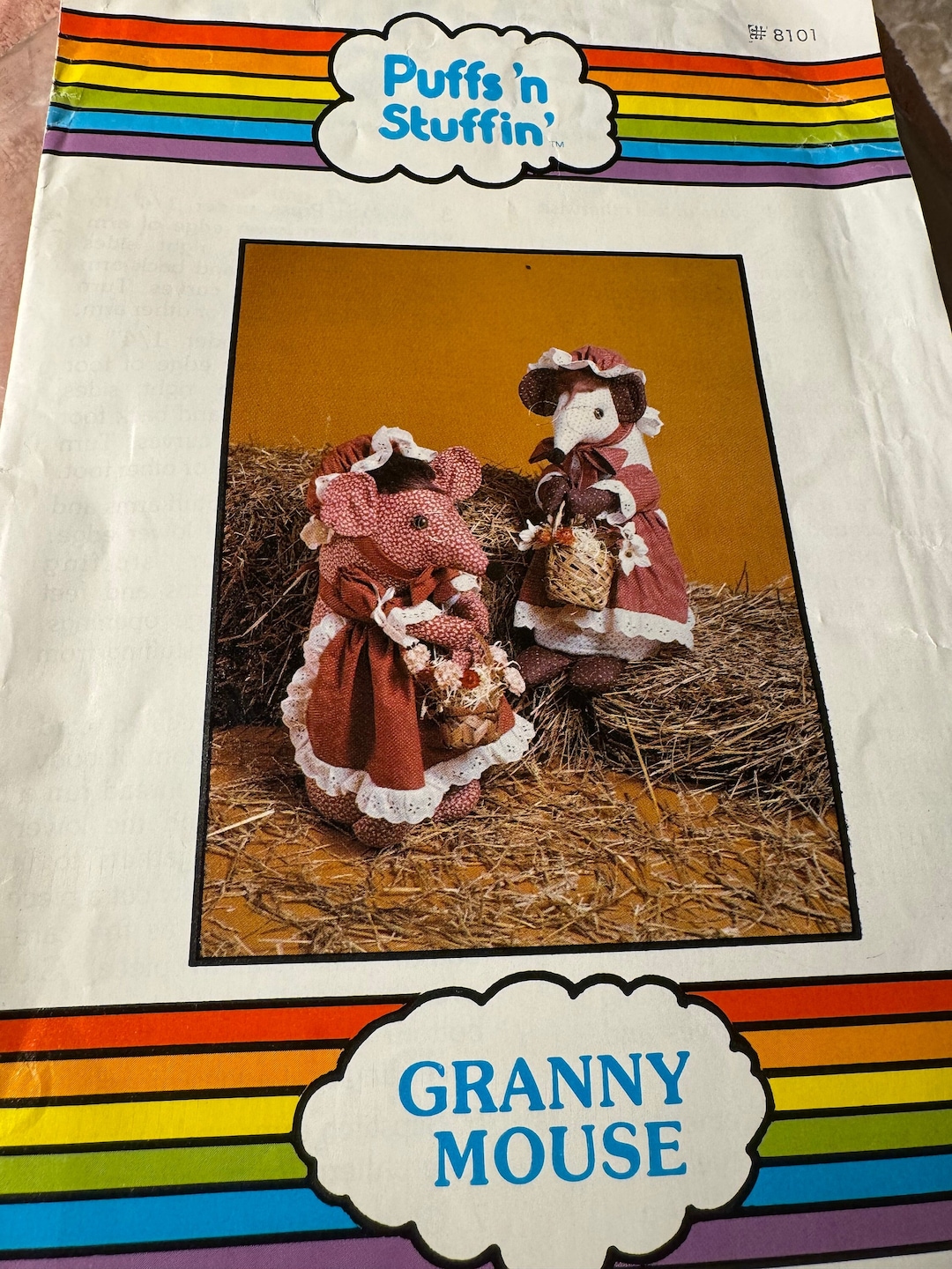 Puffs ‘n Stuffin’ 80s Doll Pattern “granny Mouse” - Etsy