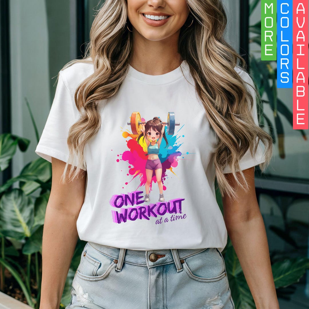 Anime Gym Outfit Shirt, Manga Workout Top, Japanese Cartoon Tee ...