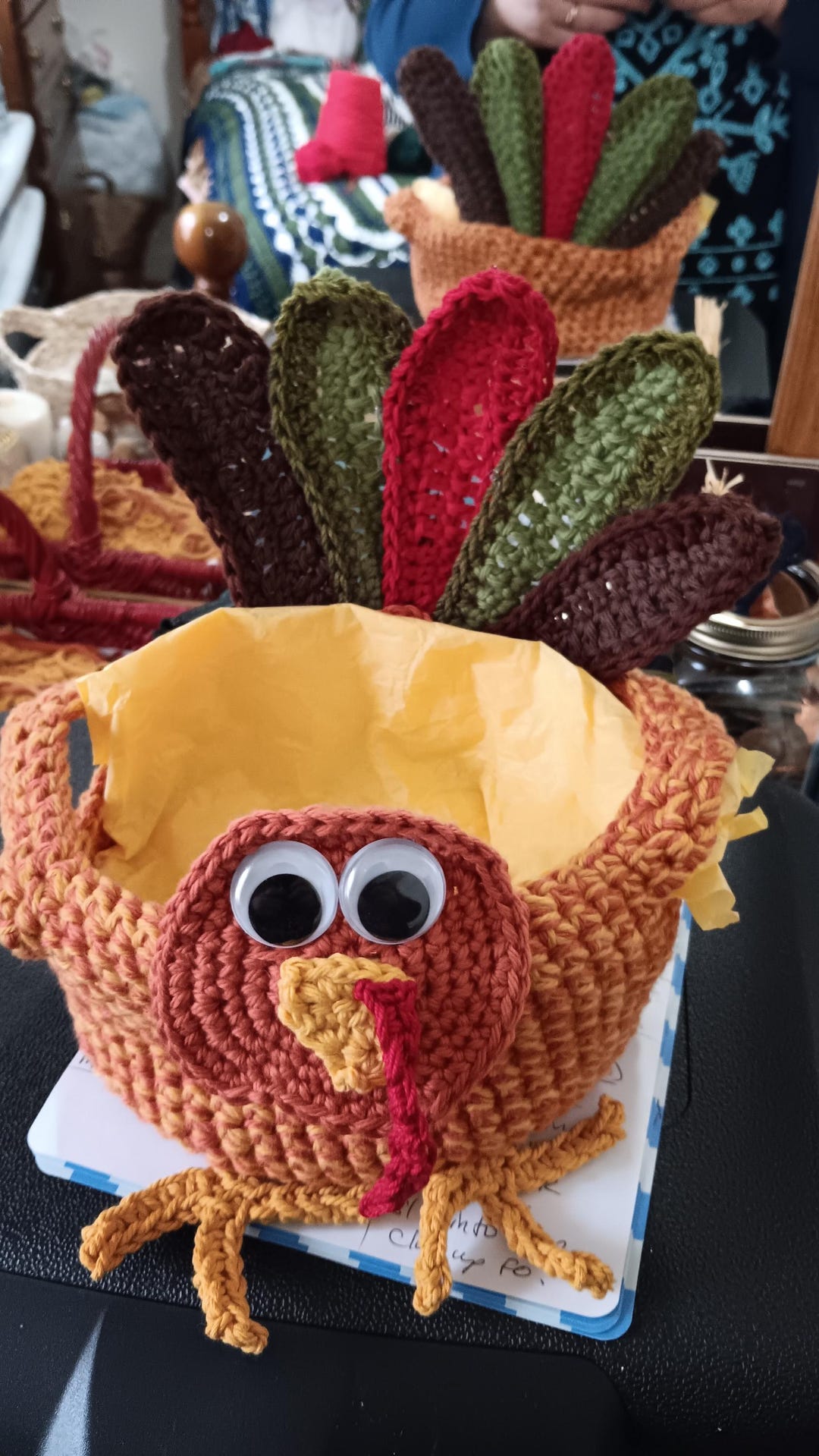 Thanksgiving Turkey Basket Crochet Pattern PDF, Cute Fall Decor and ...