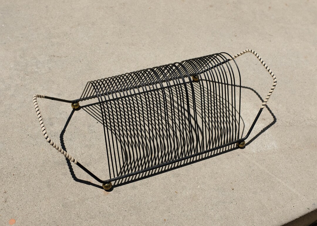 Vintage Midcentury Modern Record Album Holder – Retro Record Rack - Etsy