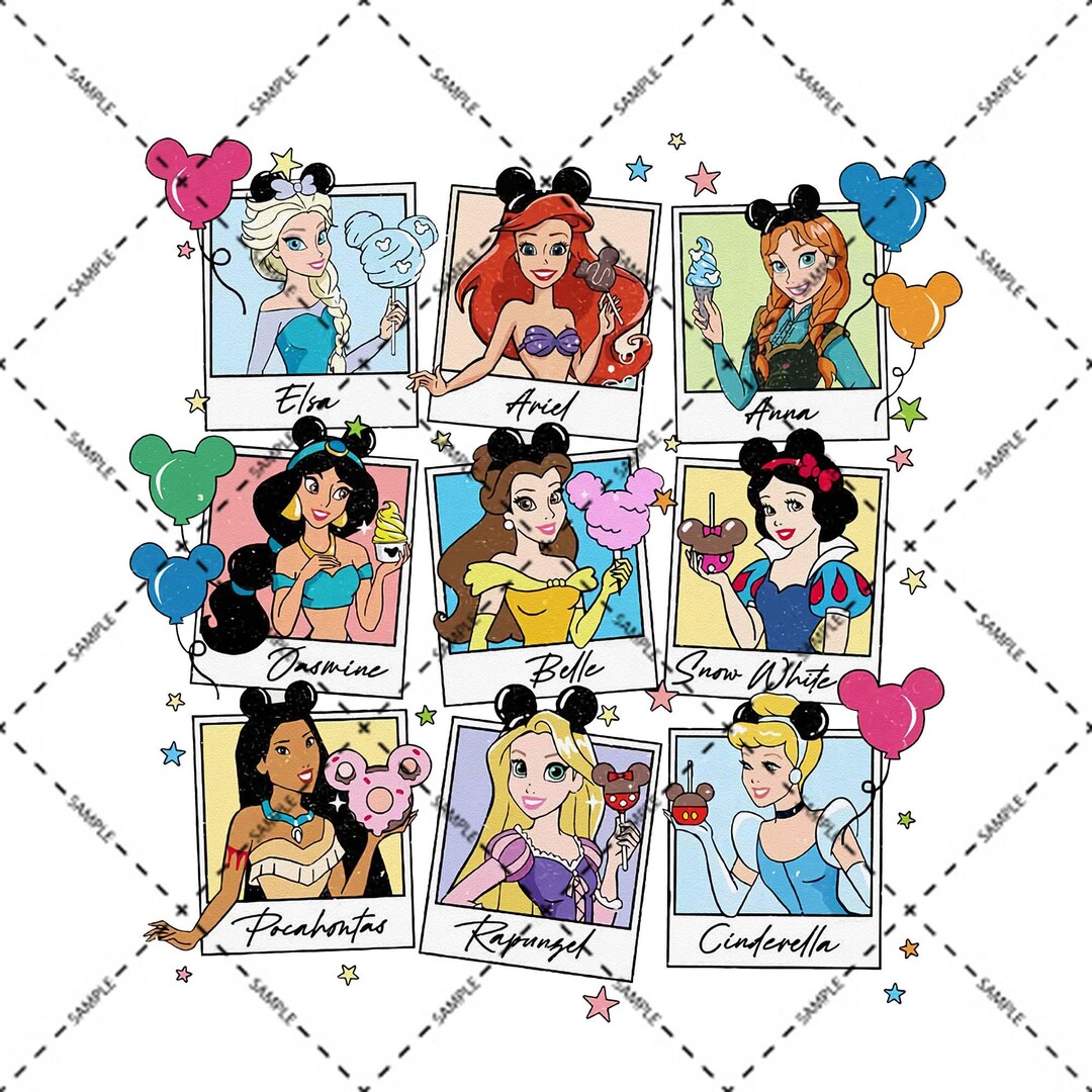 Best Friends Princess Png, Magical Castle With Balloons Png, Vintage ...