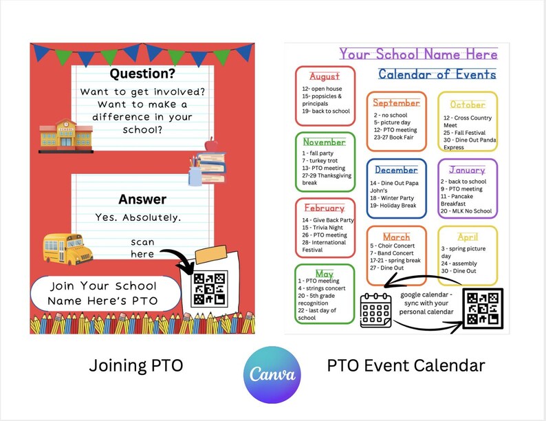 Editable PTO PTA Bundle, Meeting Flyer, Why Join the Pto, Pto/a Yearly ...