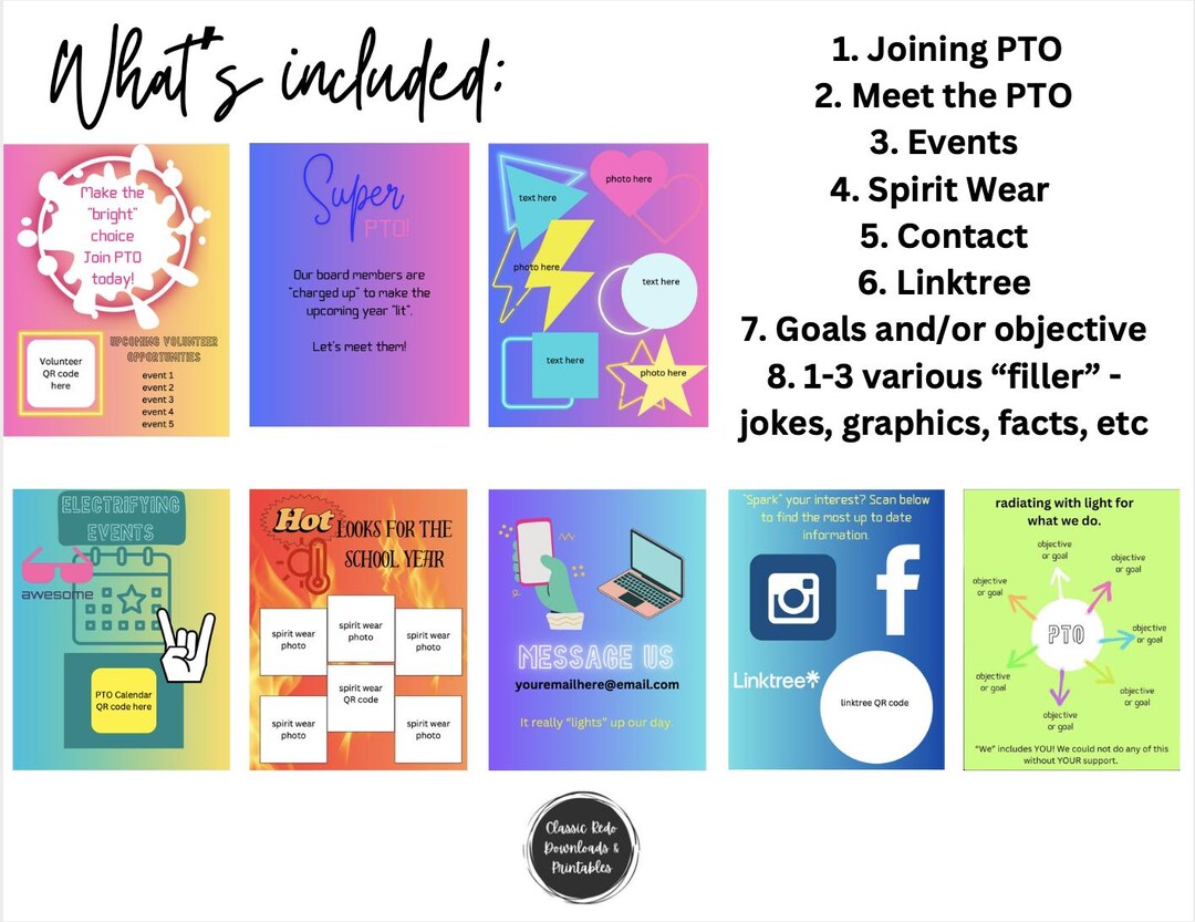 Editable PTO/PTA Bulletin Board - Back to School - School Information ...