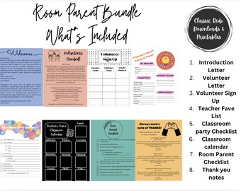 Editable PTO/A Room Parent Flyer - Introduction, Volunteer Sign Up ...