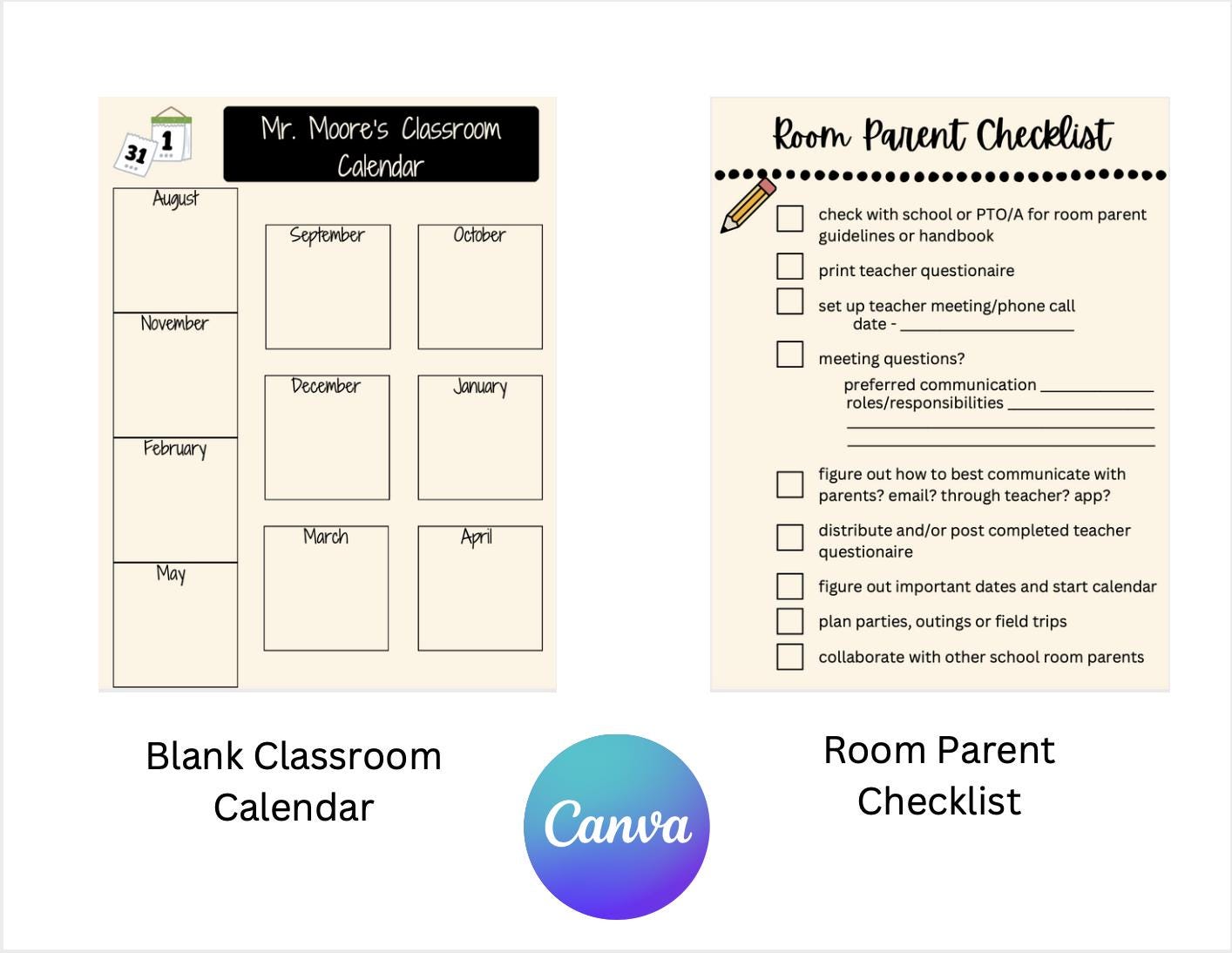 Editable PTO/A Room Parent Flyer - Introduction, Volunteer Sign Up ...