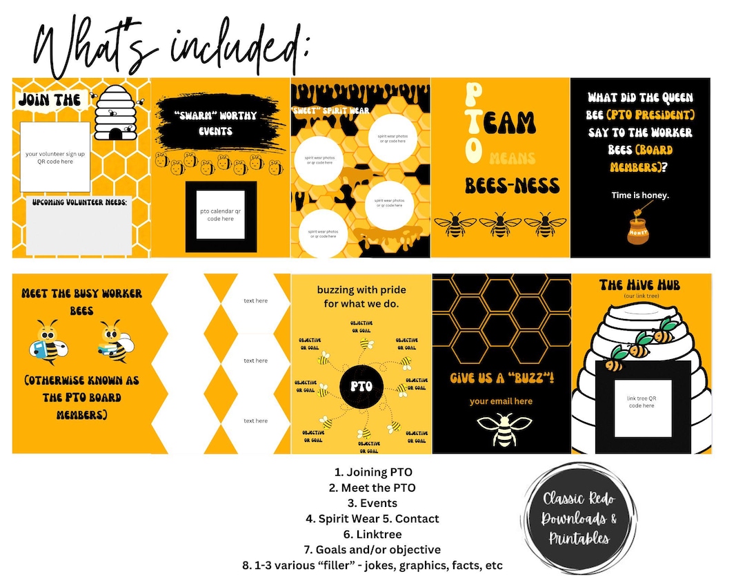 Editable PTO/PTA Bulletin Board - Back to School - School Information ...