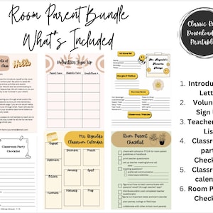 Editable PTO/A Room Parent 2 Flyer - Introduction, Volunteer Sign Up ...