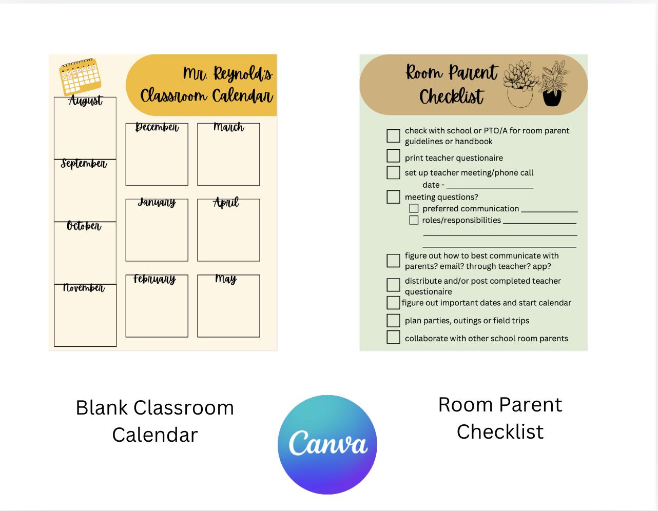 Editable PTO/A Room Parent 2 Flyer - Introduction, Volunteer Sign Up ...