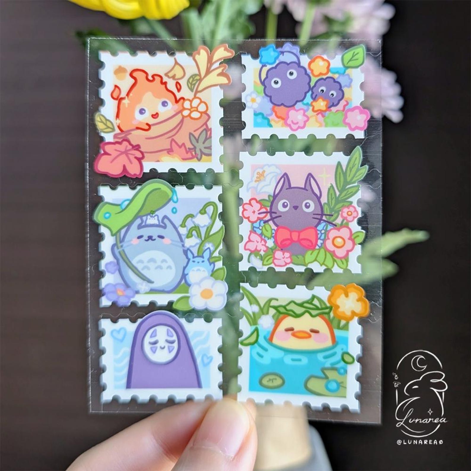 Ghibli Inspired Stamp Stickers - Etsy