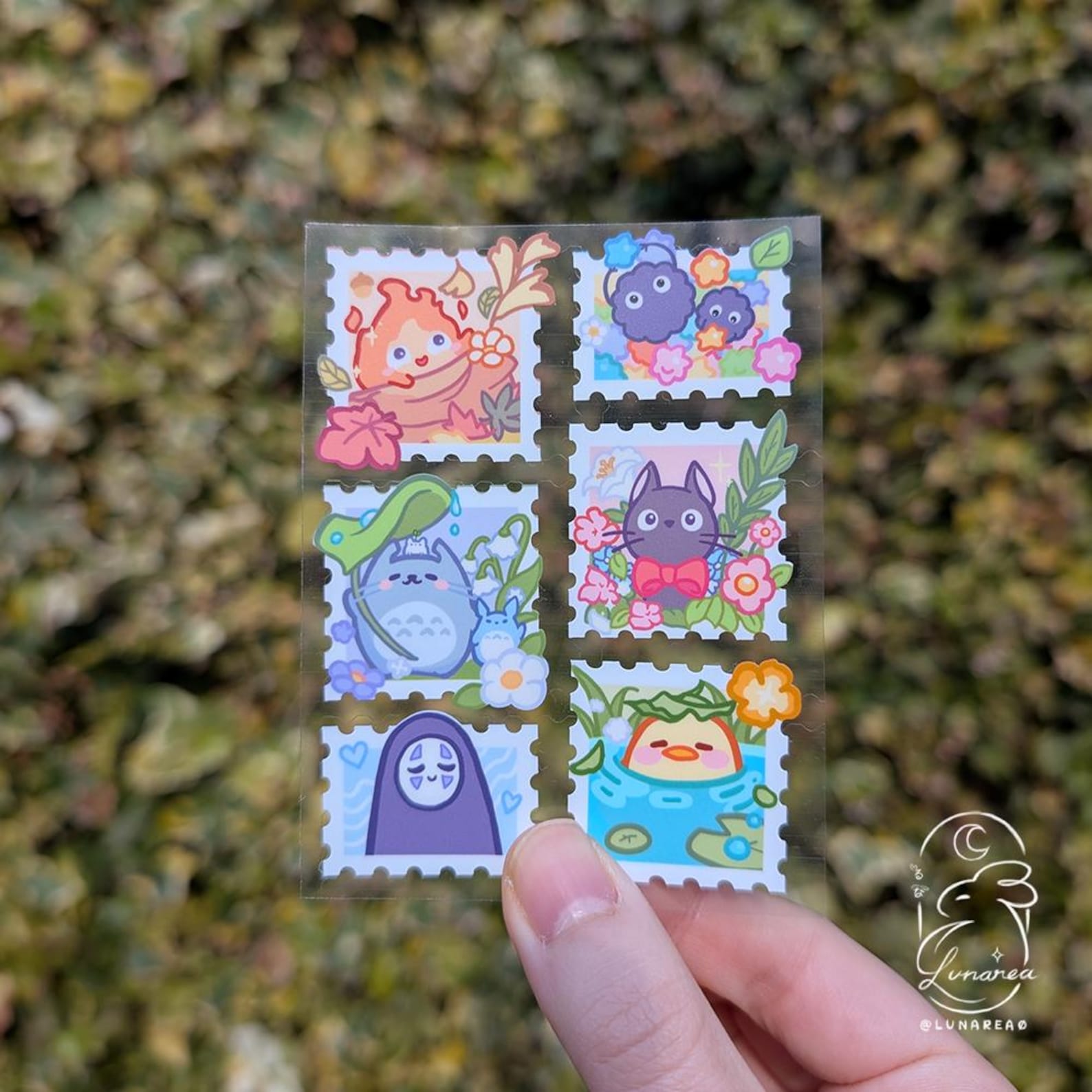 Ghibli Inspired Stamp Stickers - Etsy