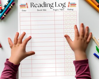 Printable Space Themed Reading Log - Etsy