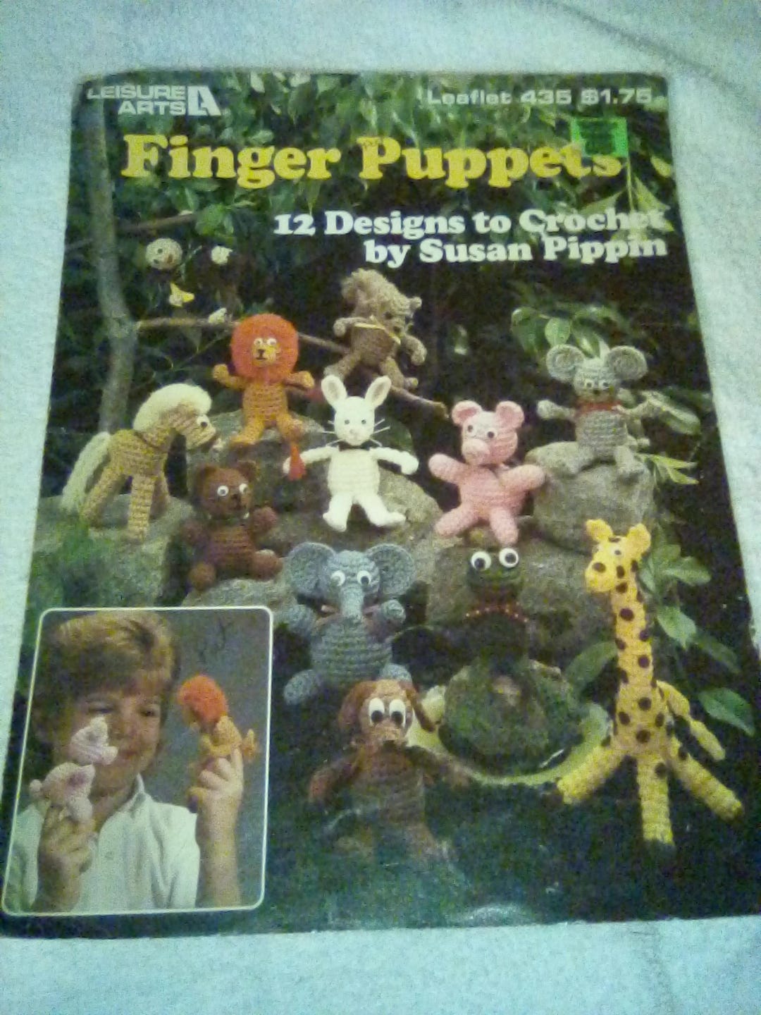 Finger Puppets to Crochet Leisure Arts435, 12 Designs by Susan Pippin ...