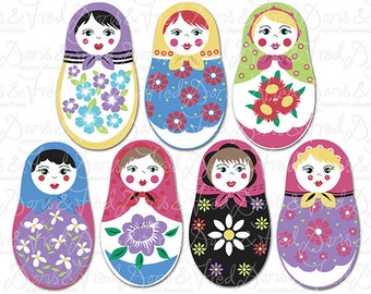 Matryoshka Clip Art - Etsy