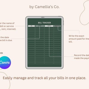 Digital Financial Planner Budget Tracker Expense Log Savings Tracker ...
