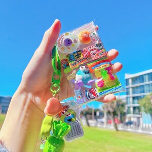 Easter Egg Gacha Pouch Bag Charm - Handmade Miniature Food Keychain ...