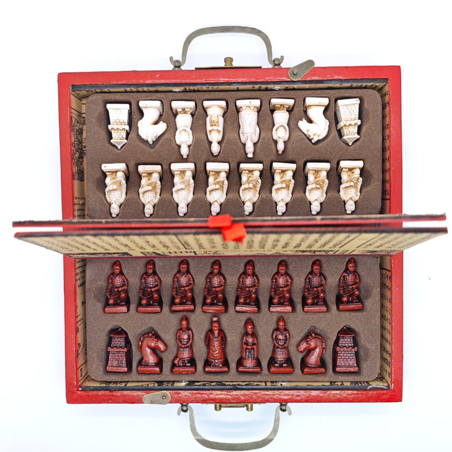 Terracotta Army Chess Set 9.5x9.5 Inch Chinese Style 3D Terra-cotta ...