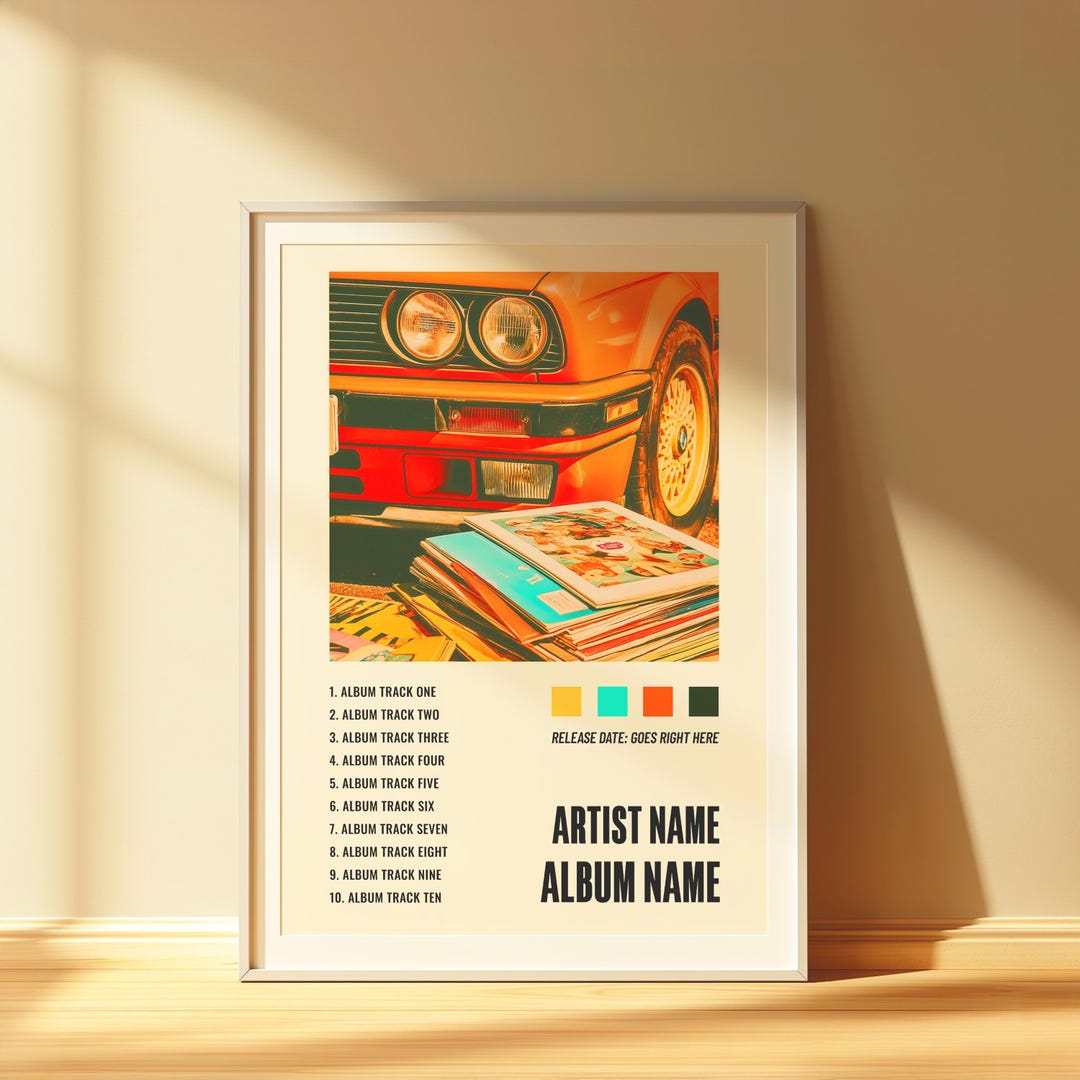 Personalised Album Cover Print | Custom Music Poster | Spotify Style ...